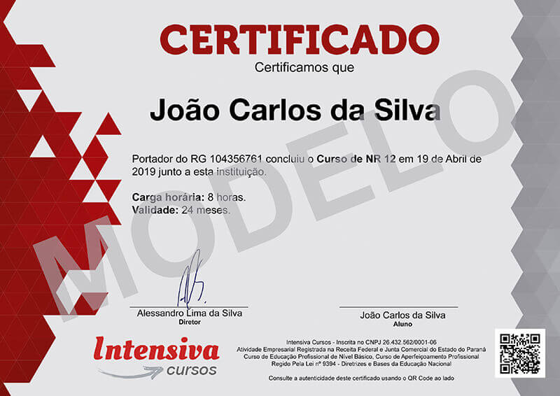 Curso de NR 12 Teórico com Certificado | Intensiva Cursos